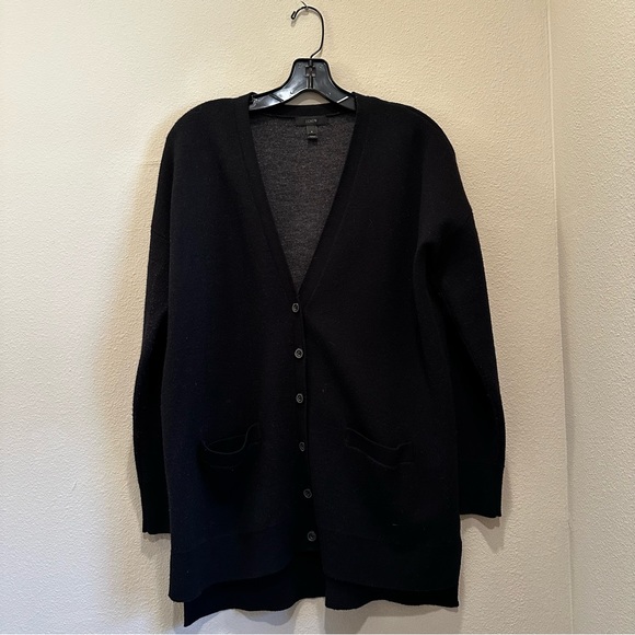 J. Crew | Sweaters | J Crew Merino Wool Nylon Button Down Cardigan ...